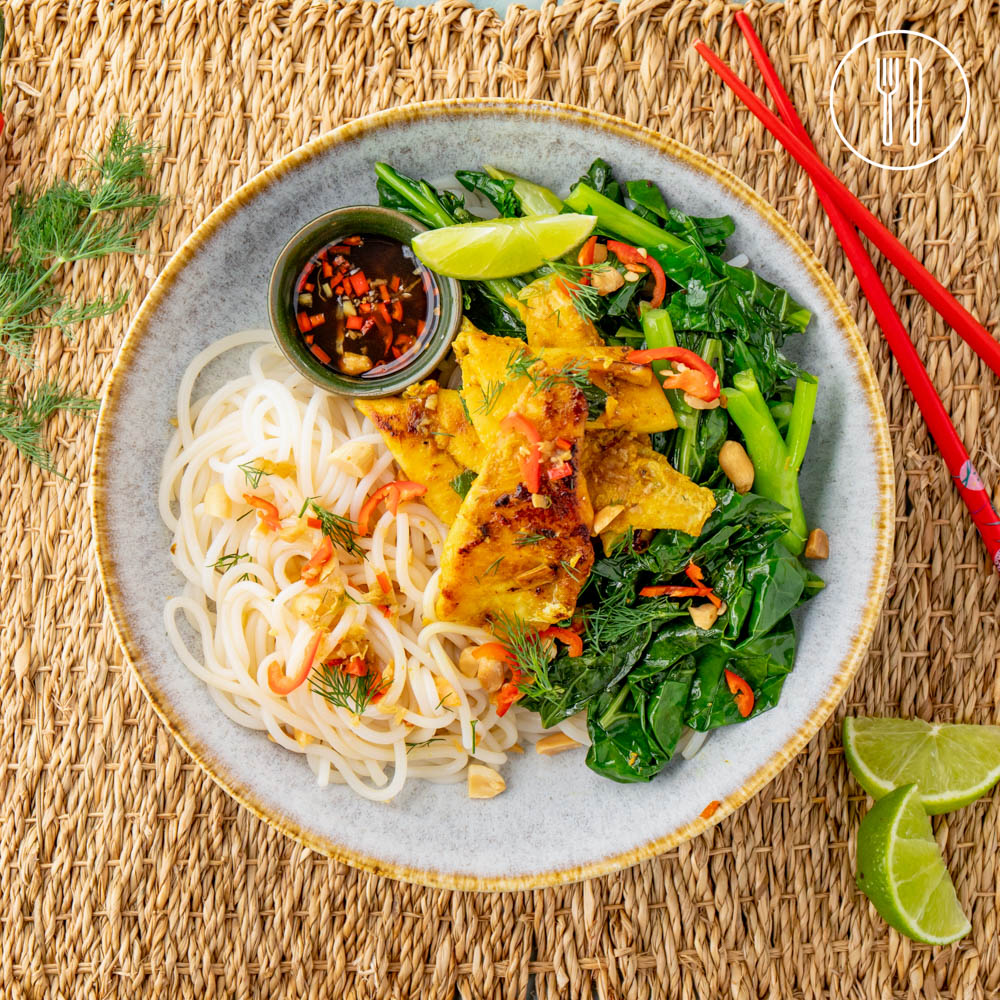 Vietnamese Turmeric Fish with Vermicelli Noodles | Dinner Twist