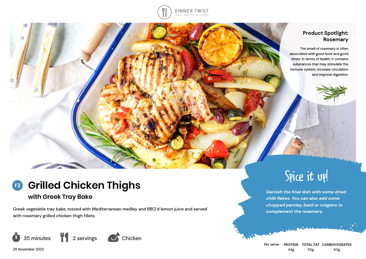 Grilled Chicken Thighs With Greek Tray Bake Dinner Twist Grilled Chicken Thighs With Greek Tray Bake Dinner Twist